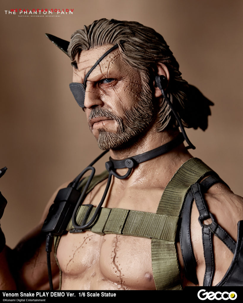 Shirtless Venom Snake statue by Gecco comes with three interchangeable ...