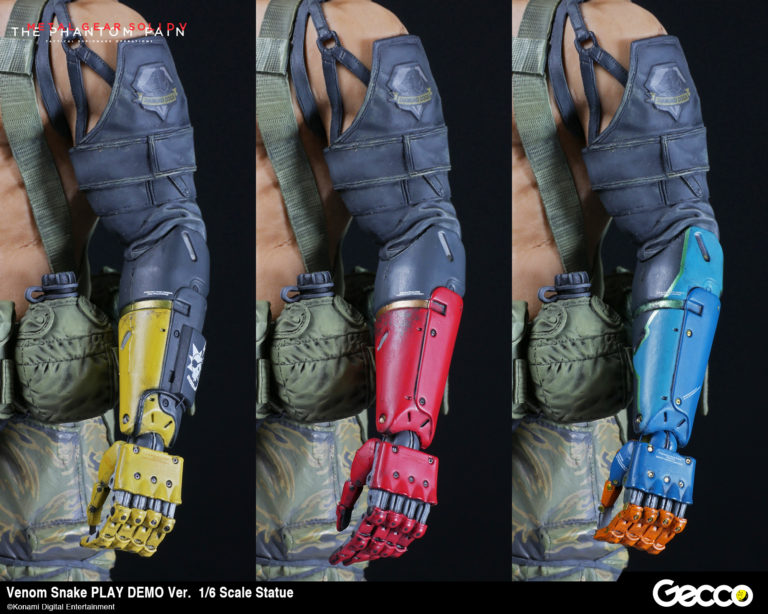 Shirtless Venom Snake statue by Gecco comes with three interchangeable ...