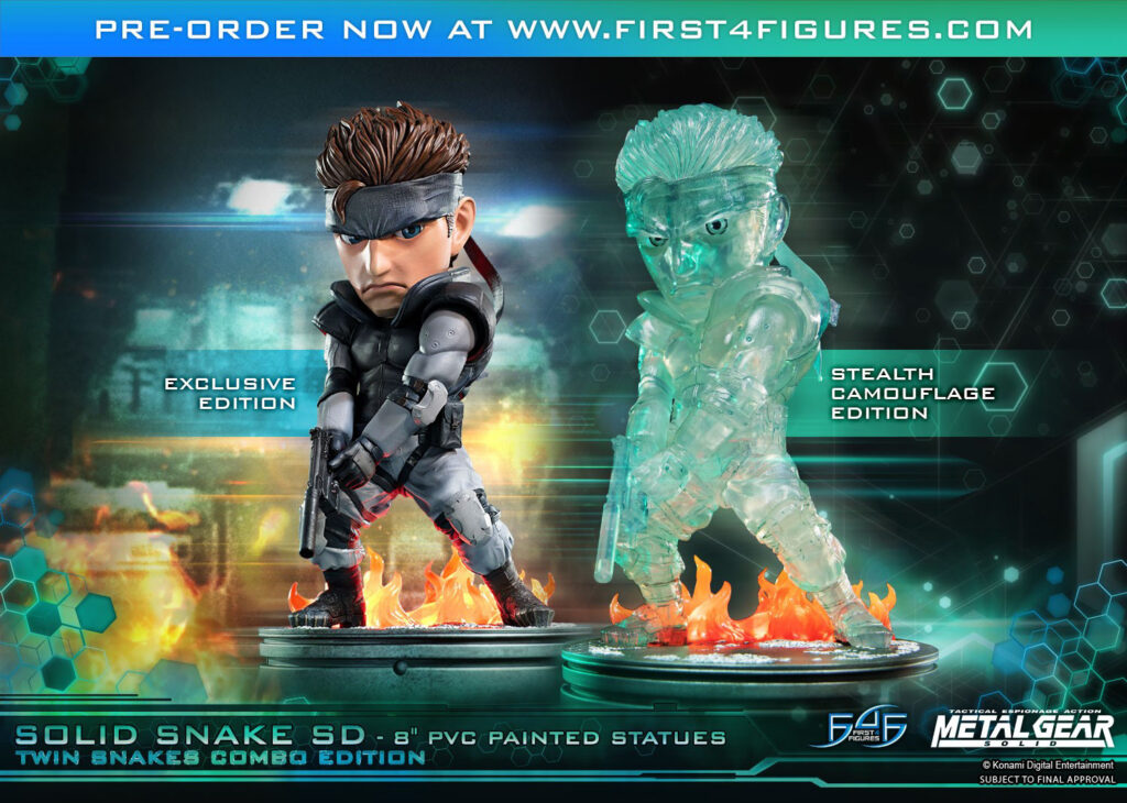 Solid Snake SD statue by First 4 Figures available for pre-order now