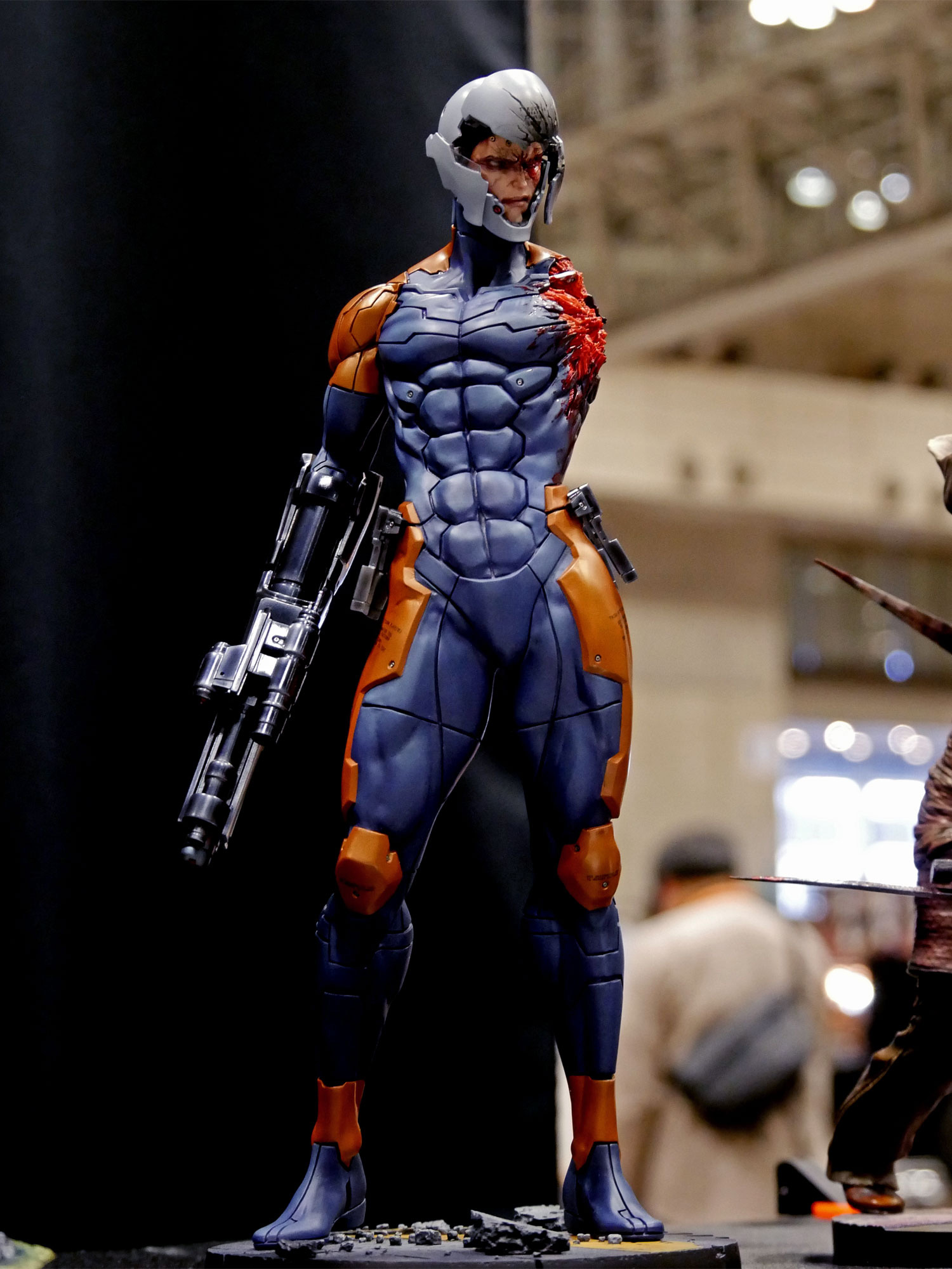 Damaged Cyborg Ninja statue by Gecco on display at Wonder Festival 2024 ...