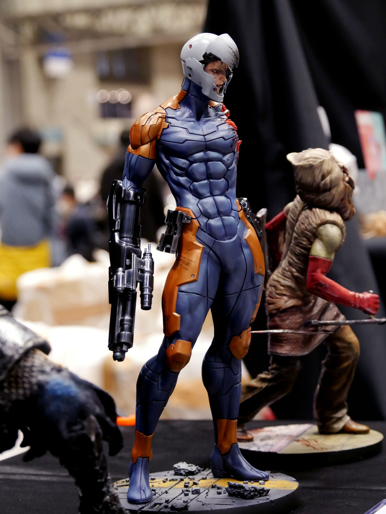 Damaged Cyborg Ninja statue by Gecco on display at Wonder Festival 2024 ...